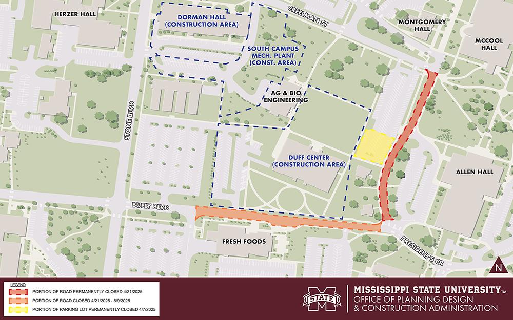 Temporary, permanent changes coming to Duff Center-area infrastructure ...